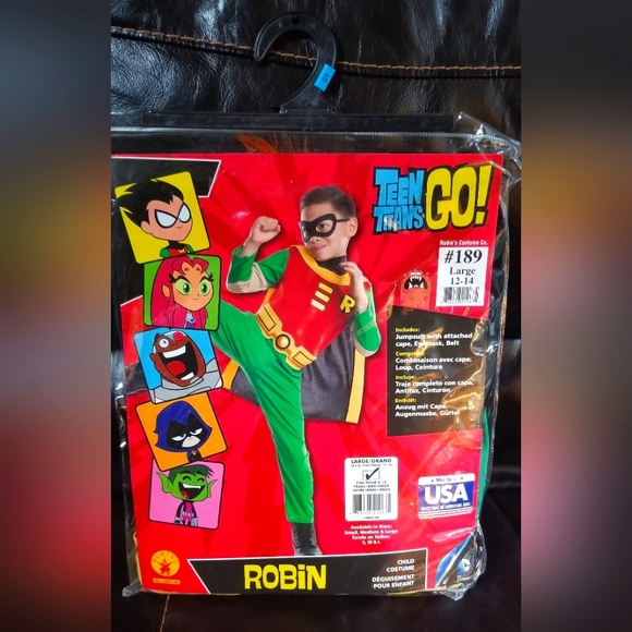 Rubie's | Costumes | Boys Size 214 Teen Titans Go Robin Costume | Poshmark